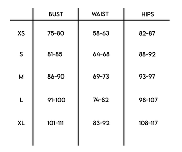 a guide to sizing – Winnie Catherine