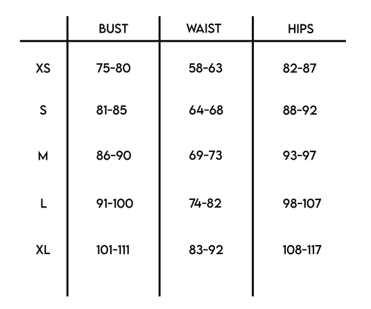 a guide to sizing – Winnie Catherine